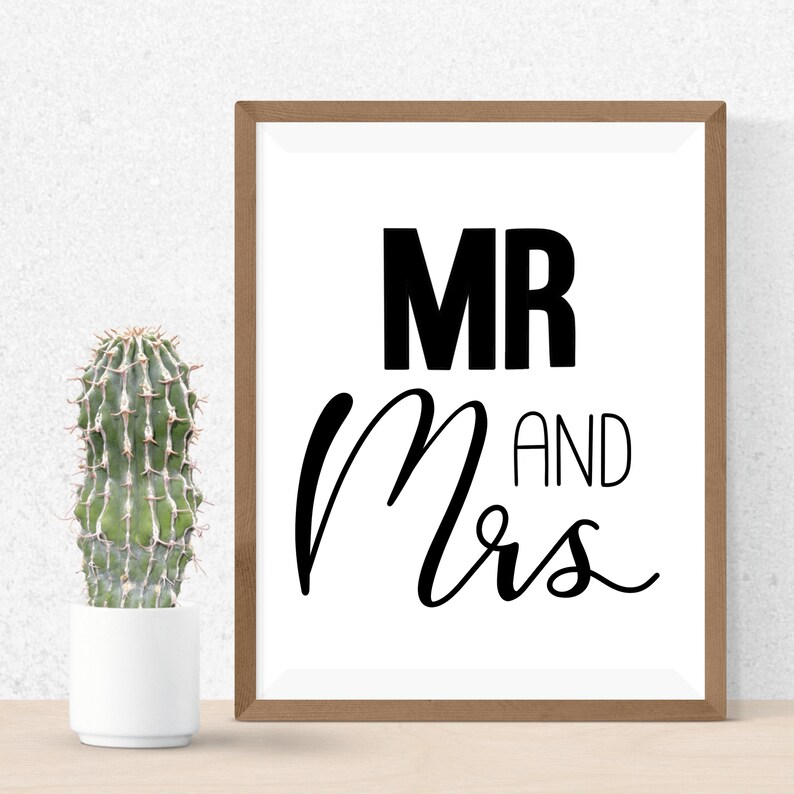 Mr and Mrs Font Bundle / Font SVG Bundle / Svg Bundle / Wedding Svg ...