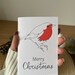 Printable Christmas Card / Robin Card / Downloadable Christmas Card ...