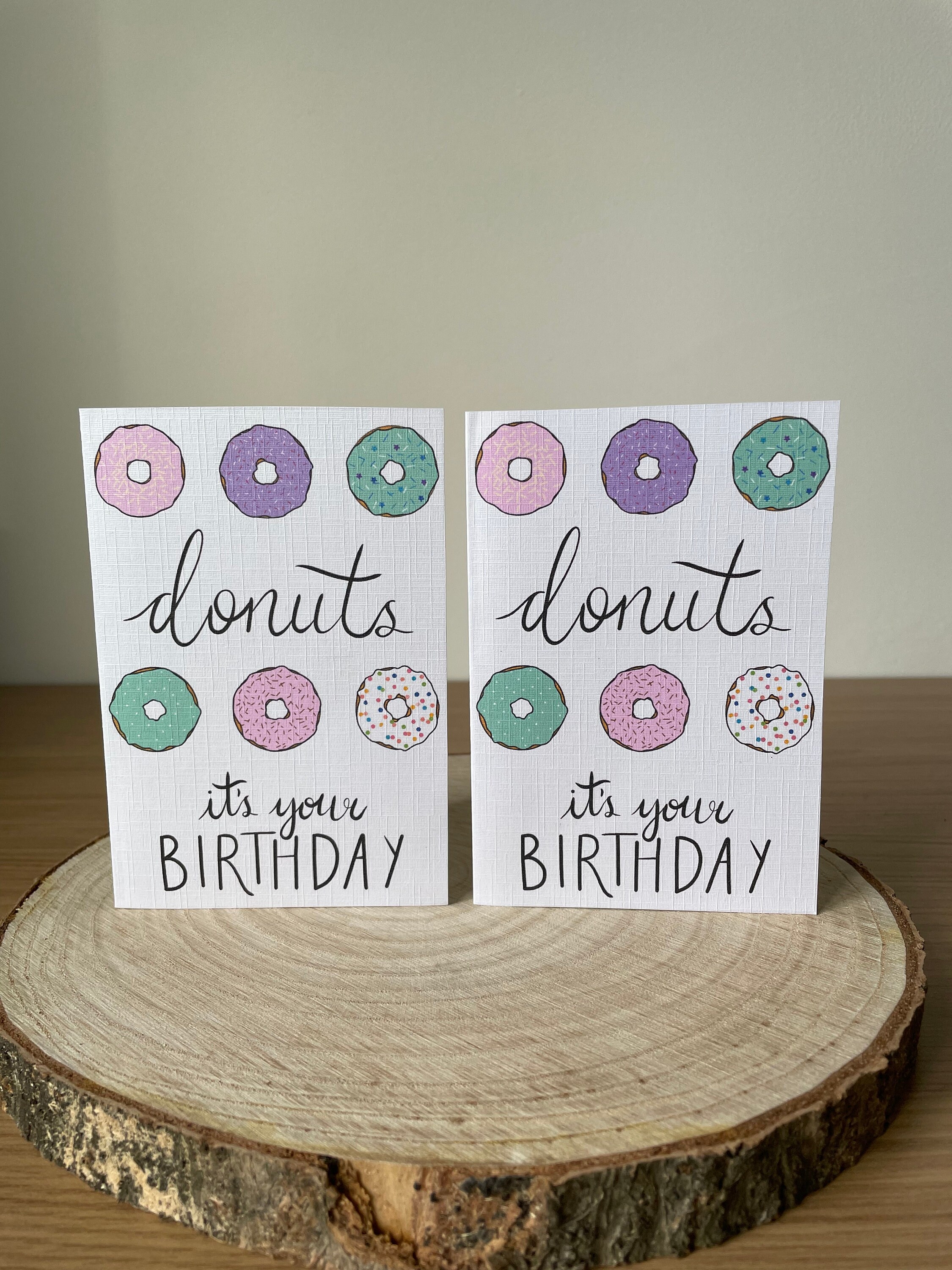 Donuts Its Your Birthday Printable Card / Birthday Card / - Etsy