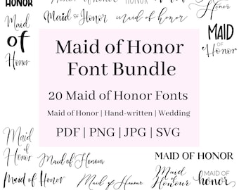 Bride Font Bundle / Bride Font SVG Bundle / Svg Bundle / Wedding Svg ...