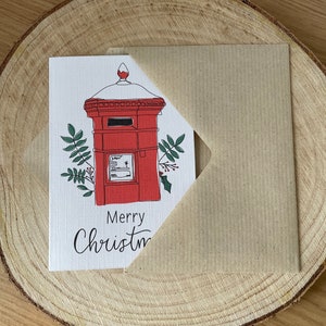 Printable Christmas Card / Post Box Card / Downloadable Christmas Card ...