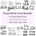 Team Bride Font Bundle / Team Bride Font SVG Bundle / Svg Bundle ...
