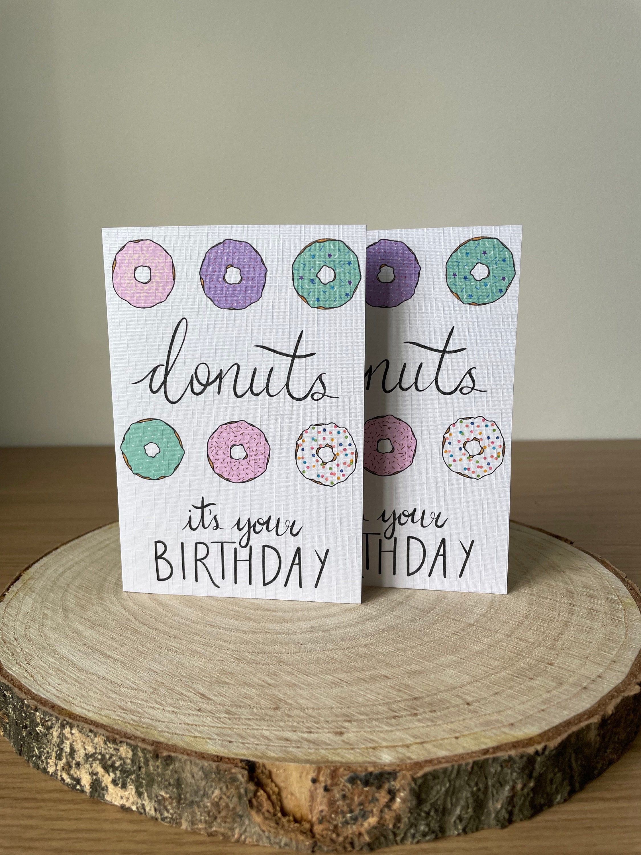 Donuts Its Your Birthday Printable Card / Birthday Card / - Etsy