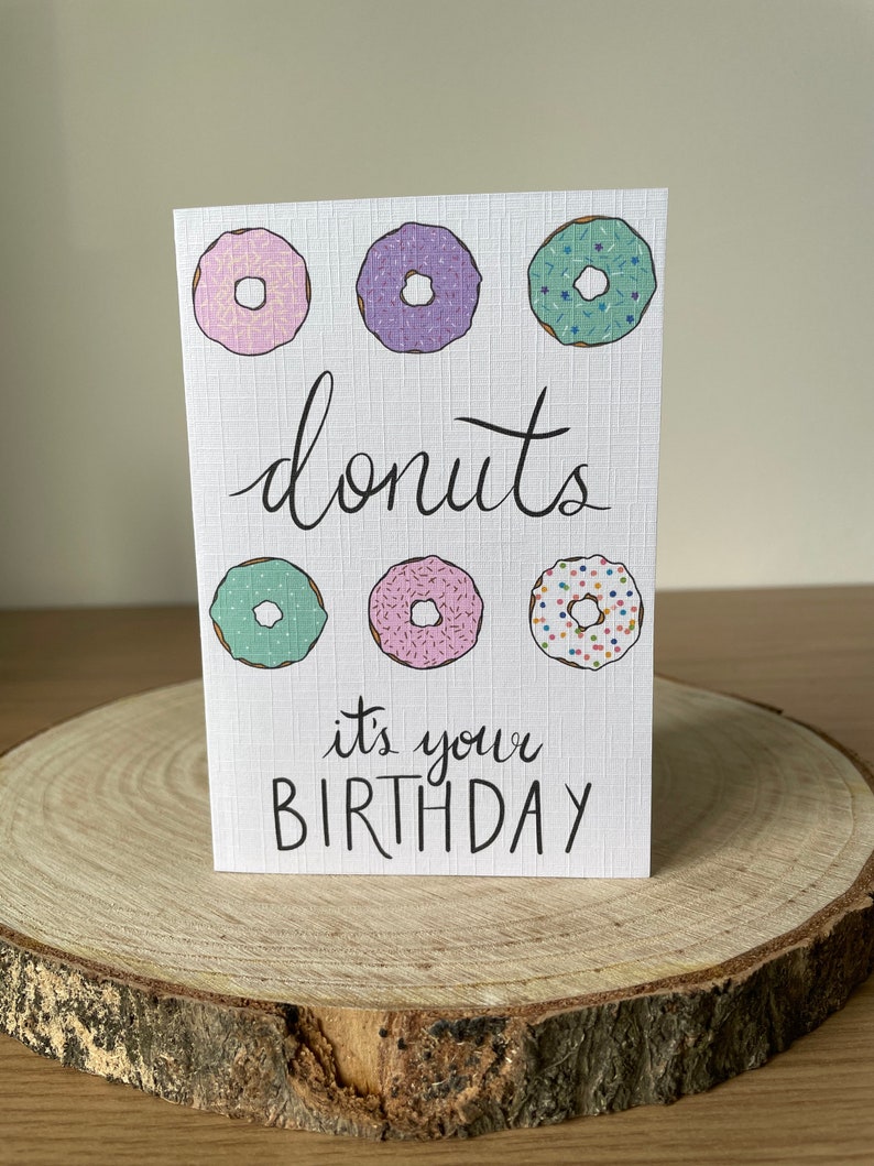 Donuts Its Your Birthday Printable Card / Birthday Card / - Etsy