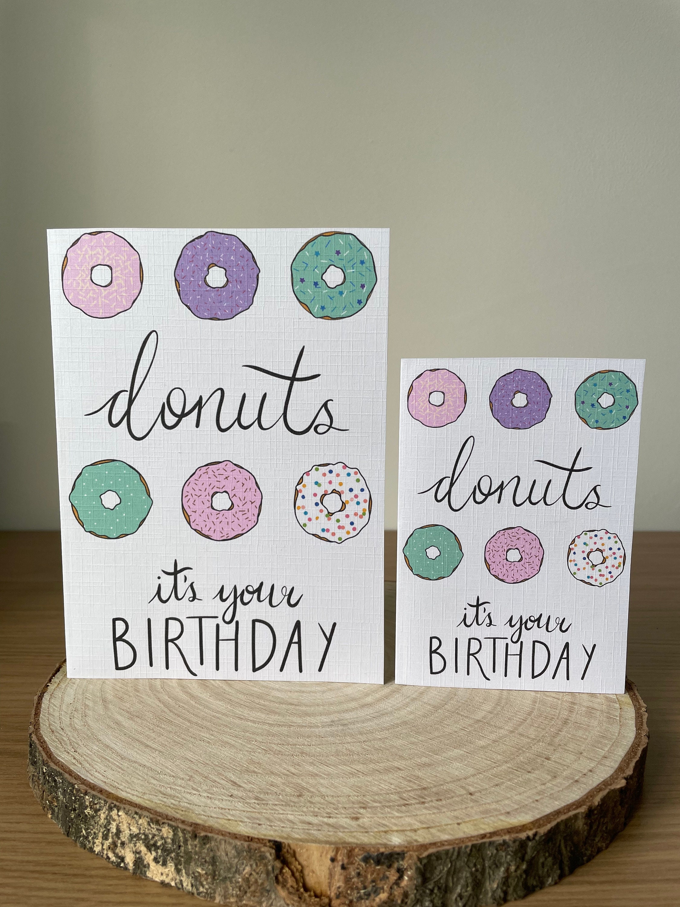Donuts Its Your Birthday Printable Card / Birthday Card / - Etsy