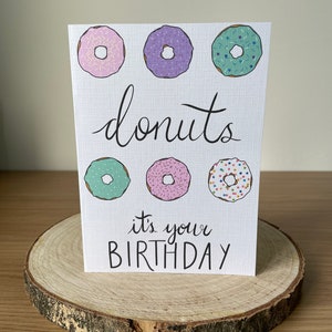 Donuts Its Your Birthday Printable Card / Birthday Card / - Etsy