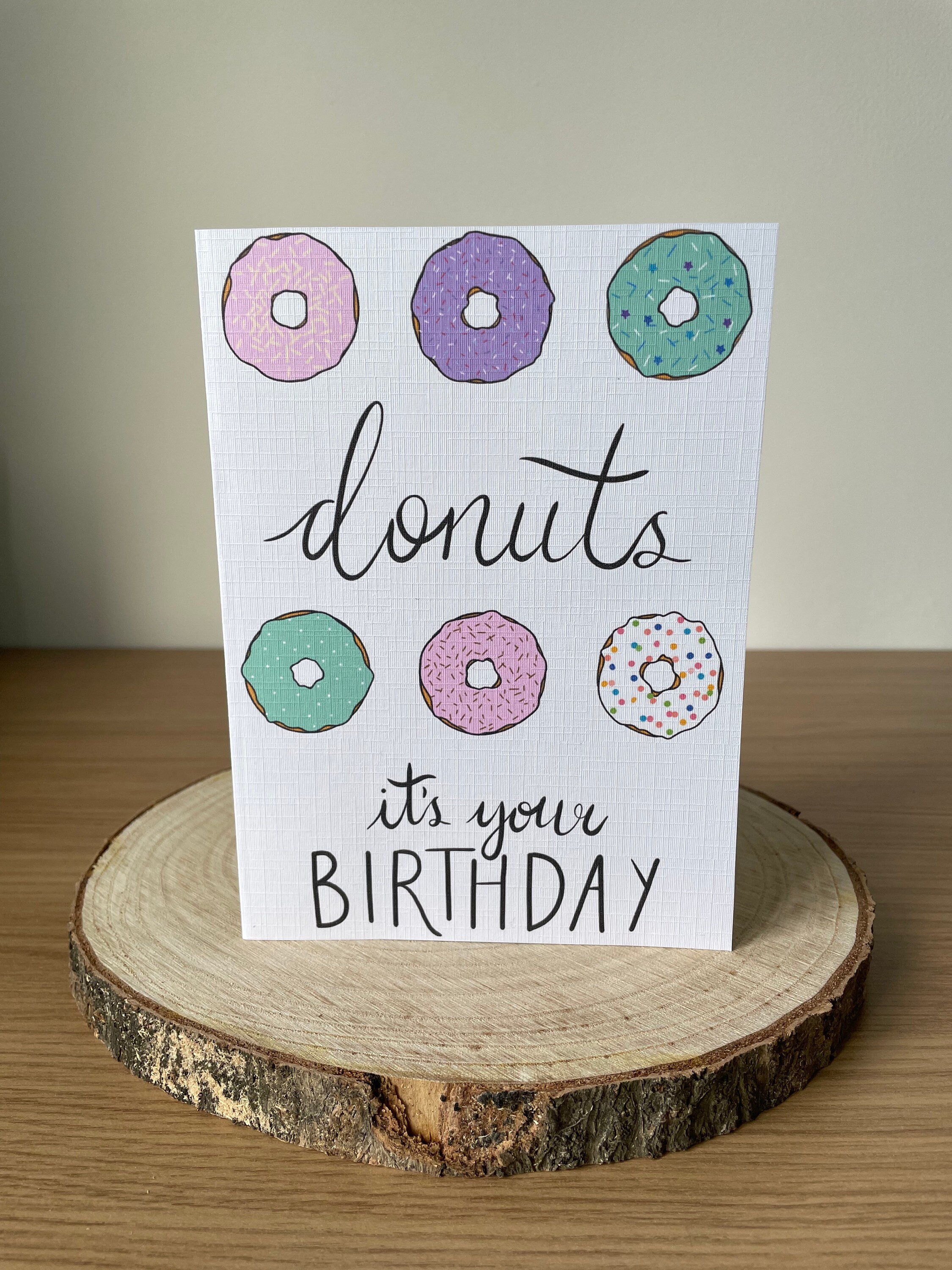Donuts Its Your Birthday Printable Card / Birthday Card / - Etsy