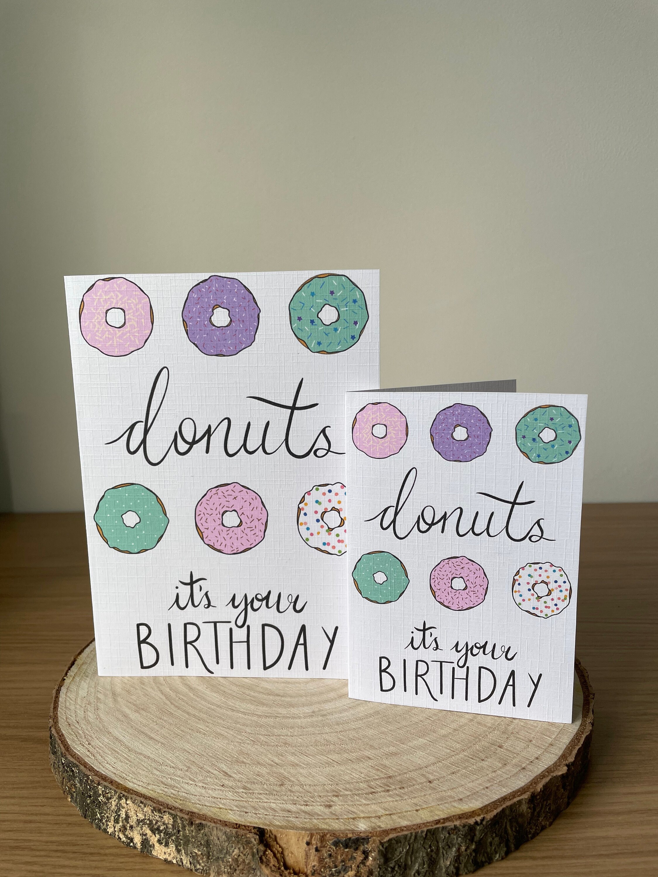 Donuts Its Your Birthday Printable Card / Birthday Card / - Etsy
