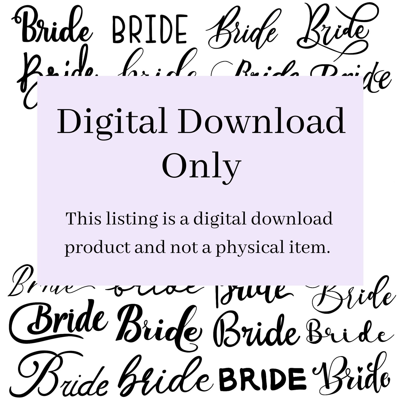 Bride Font Bundle / Bride Font SVG Bundle / Svg Bundle / Wedding Svg ...