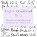 Bride Font Bundle / Bride Font SVG Bundle / Svg Bundle / Wedding Svg ...