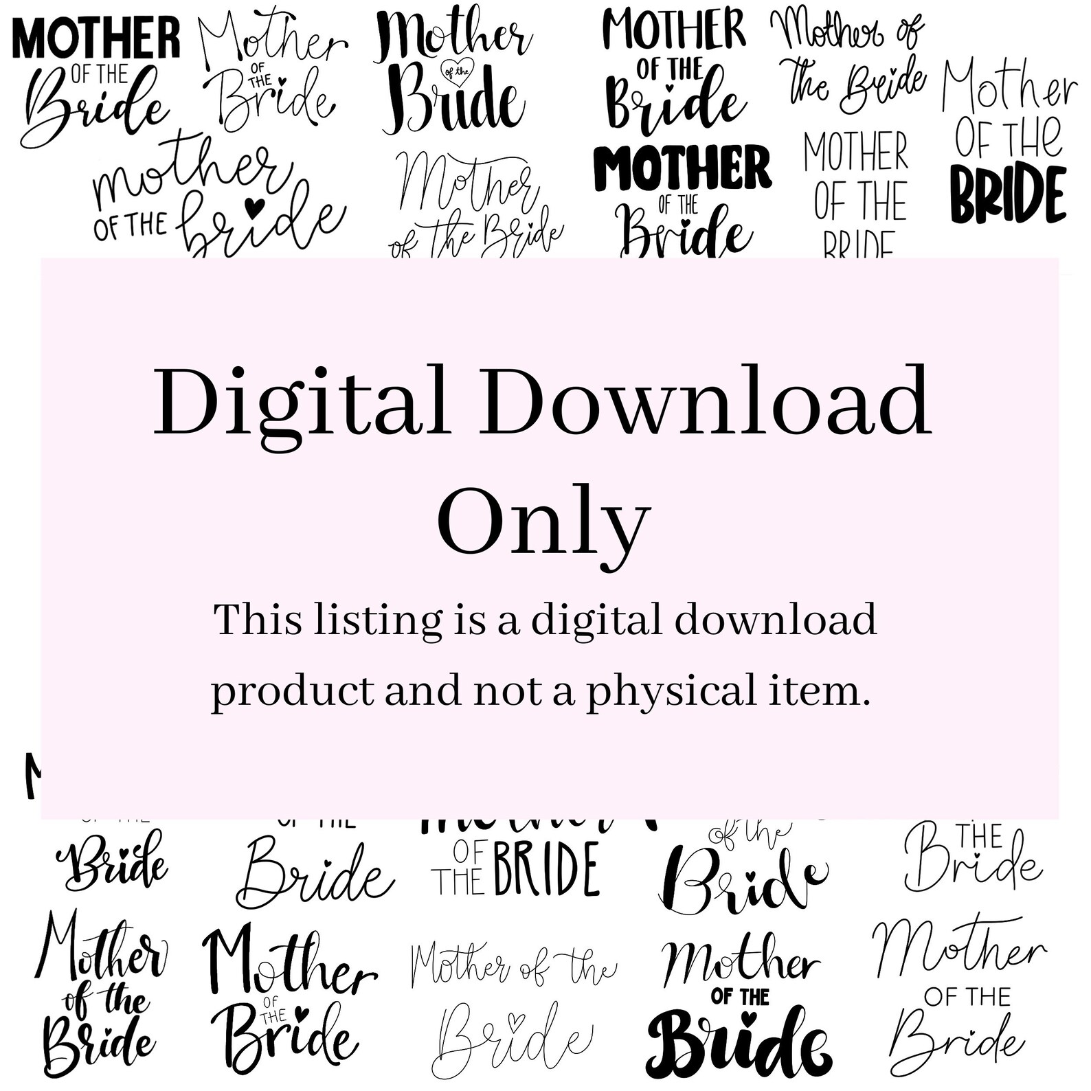 Mother of the Bride Font Bundle / Font SVG Bundle / Svg Bundle ...