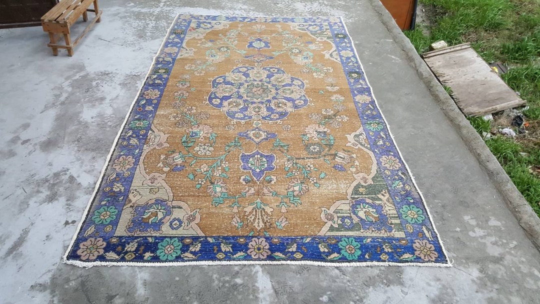 Anatolian Turkish Rug 5.8x9.8 Ft Turkish Rug Boho Rug Traditional Rug ...