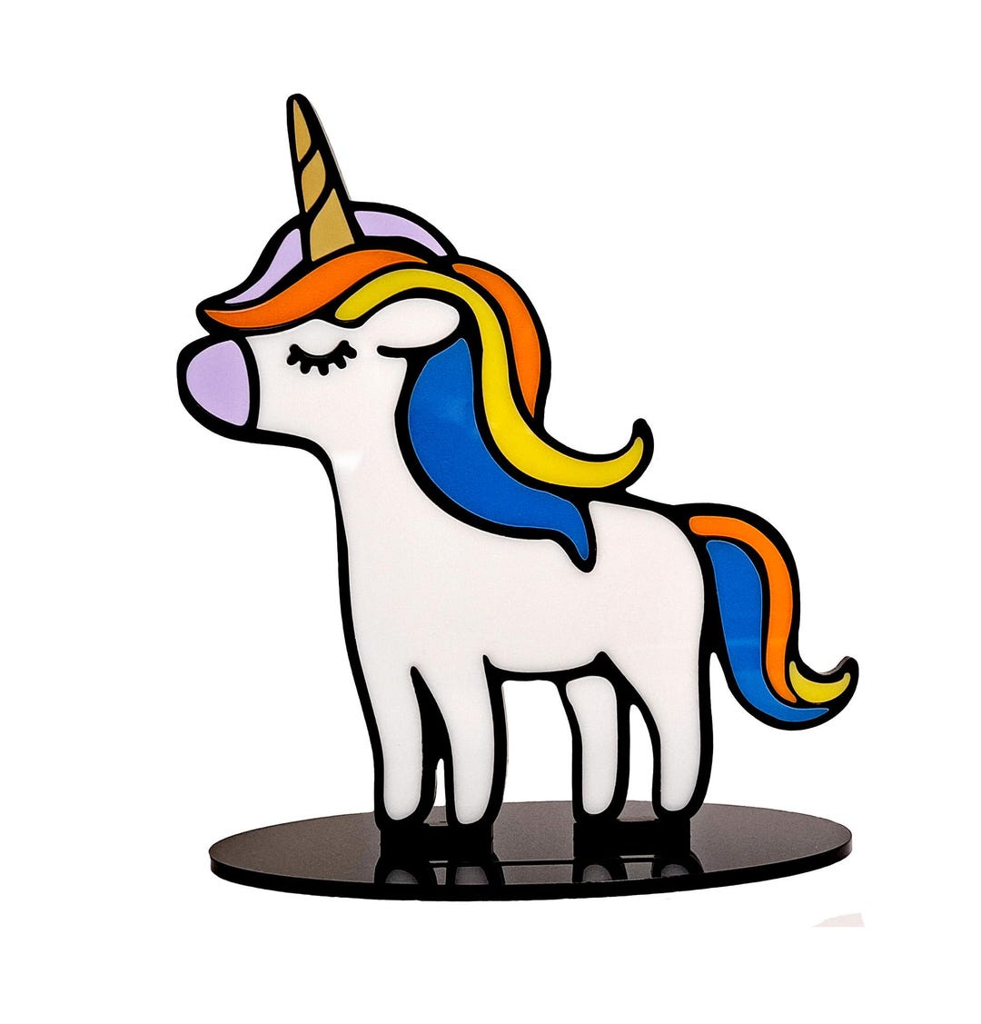 Large Rainbow Unicorn Figure. Unicorn Gifts. Unicorn Party Gifts ...