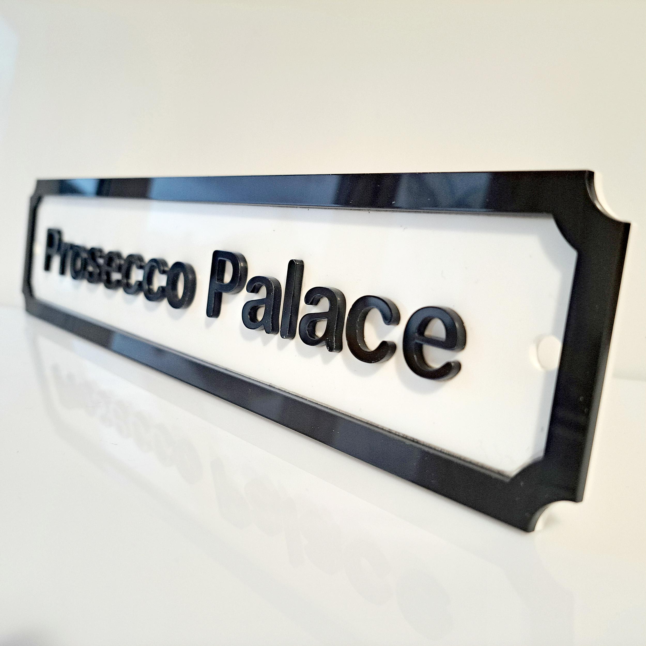 Prosecco Palace Door Sign Prosecco Palace Street Sign Home Decor ...