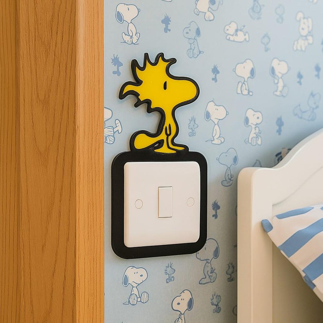 Peanuts Light Switch Surround - Finger Plate. Snoopy Decor,finger Plate ...