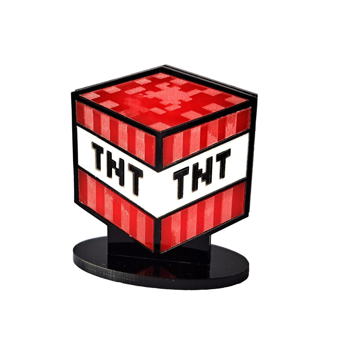 Minecraft TNT Box Figures Minecrafters Gifts Minecraft Gamers Gifts TNT ...