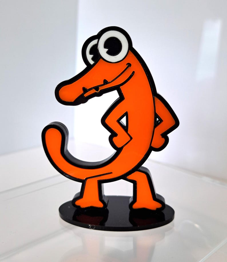 Rainbow Friends Orange Character Figure Orange Rainbow Friend Stand up ...