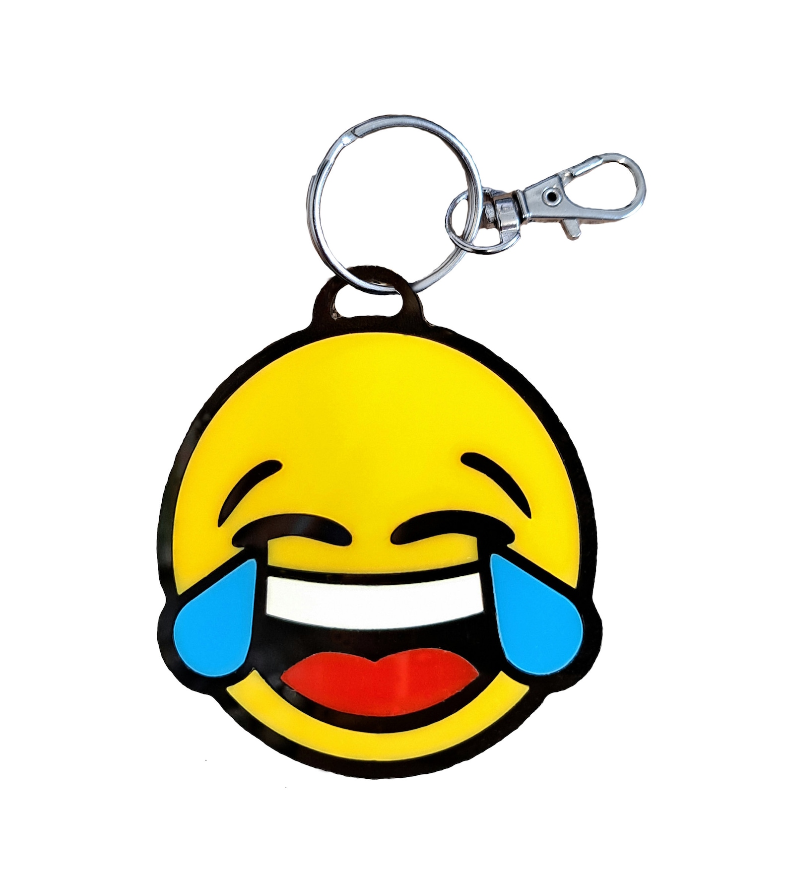 Large Laughing Crying Emoji Bag Tag. Laughing Crying Emoji Keyring ...