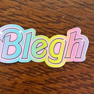 Blegh Sticker - Etsy