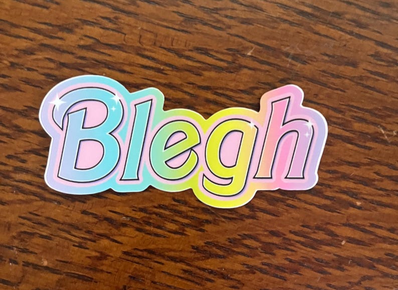 Blegh Sticker - Etsy