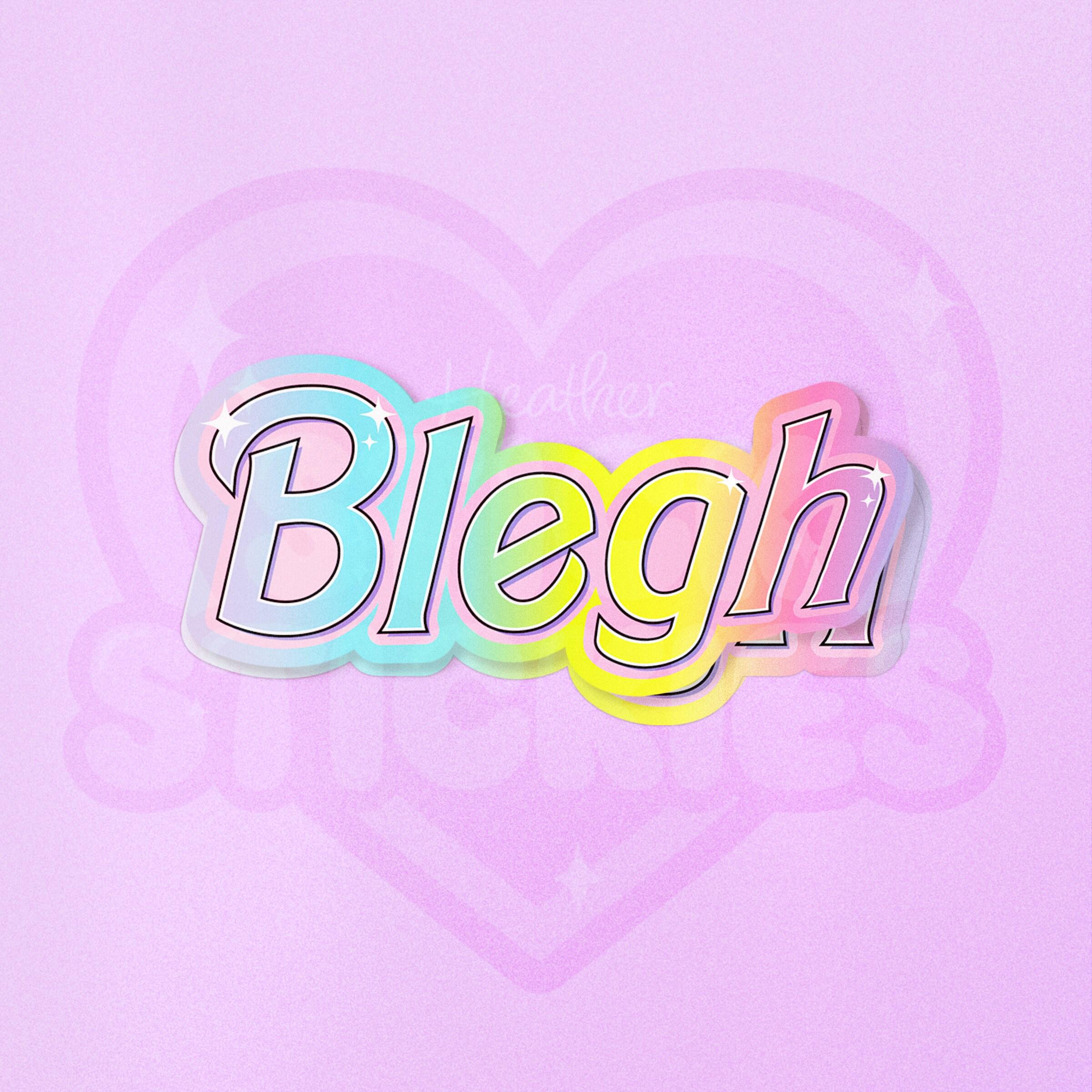 Blegh Sticker - Etsy
