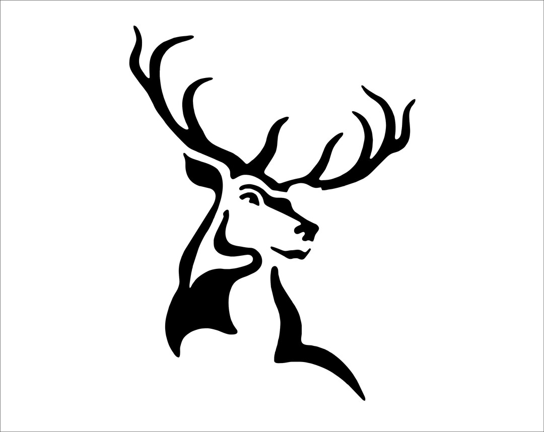 Large Stag Vinyl Sticker Graphics Decal Van Motorhome Campervan Camping ...