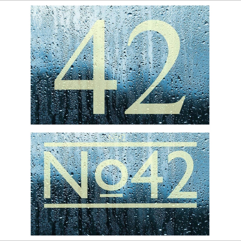 Stick on Door Number - Etsy UK
