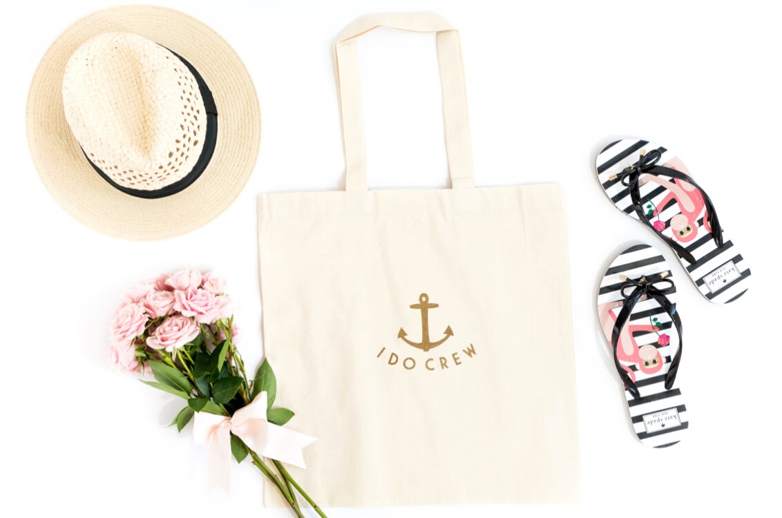 Iron-on I DO CREW Decal With Anchor // Wedding // Bachelorette | Etsy