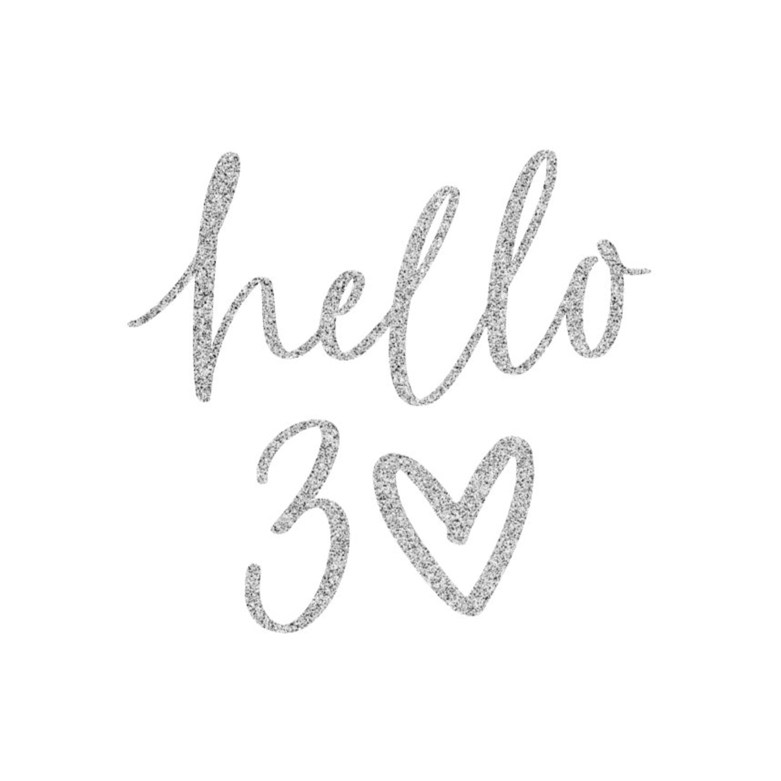 Iron-on Hello 30 Decal // Birthday Party - Etsy