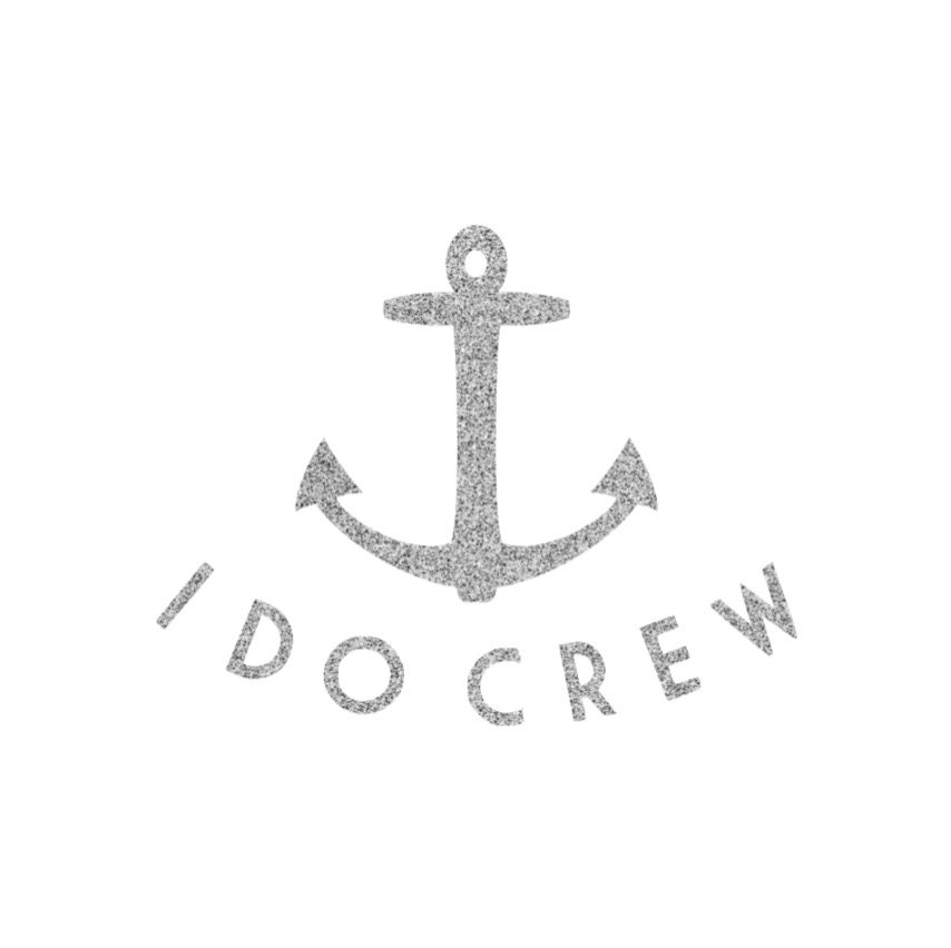 Iron-on I DO CREW Decal with Anchor // Wedding // Bachelorette | Etsy