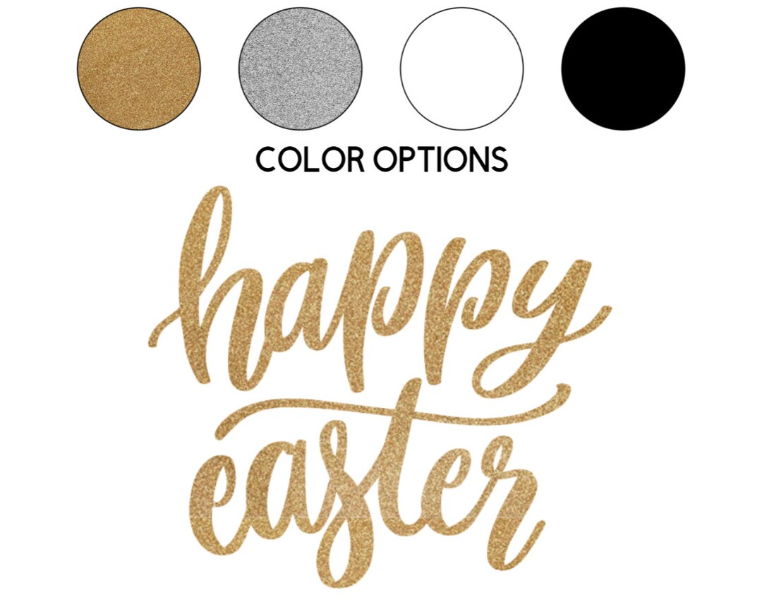 Happy Easter Iron on Decal // Spring // Easter - Etsy