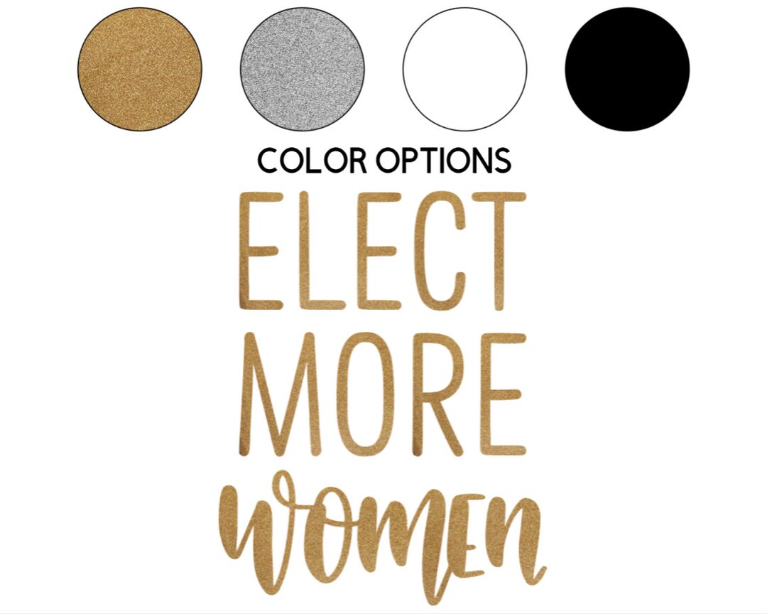 Elect More Women Iron on Decal // Political // Election - Etsy