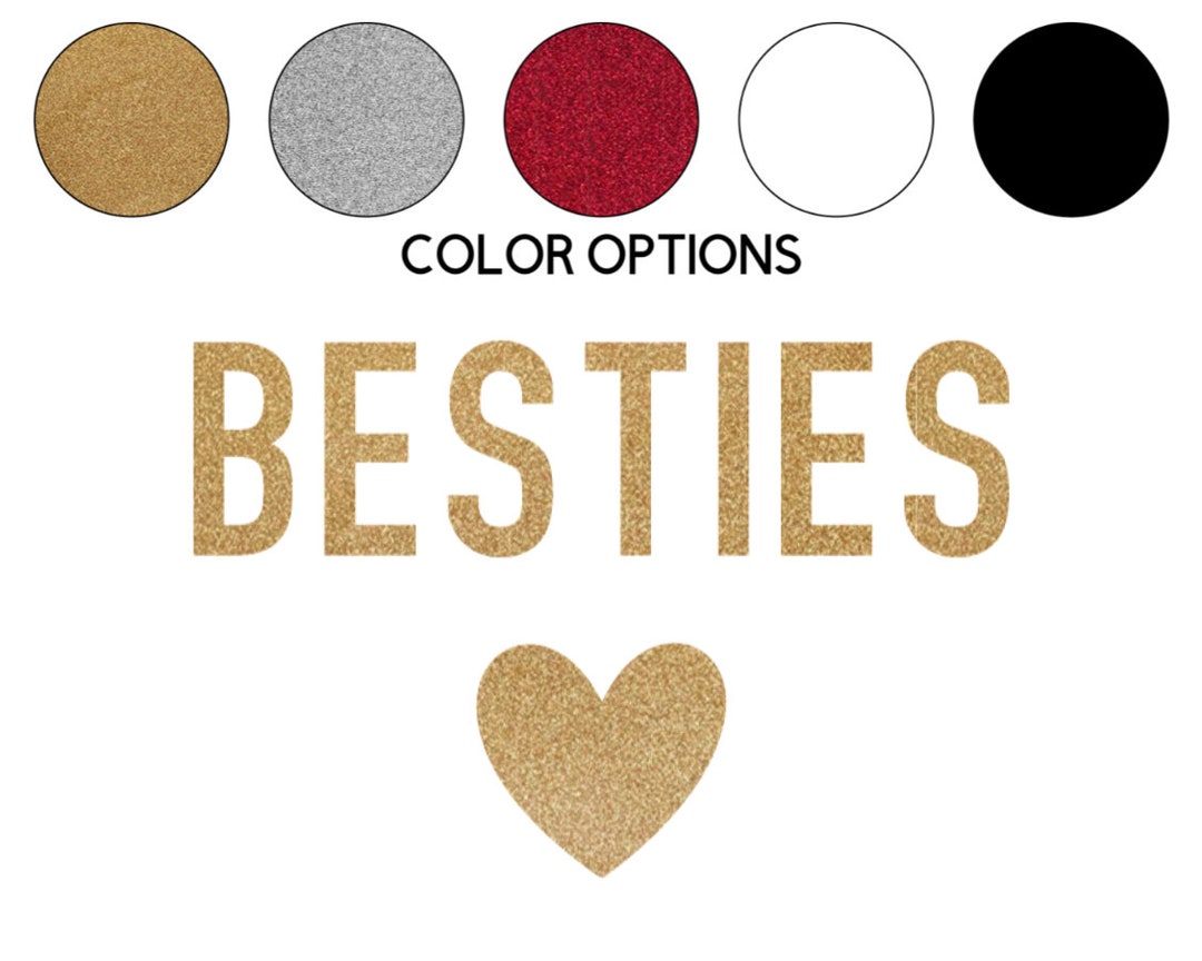 Besties Iron on Decal // Friendship - Etsy