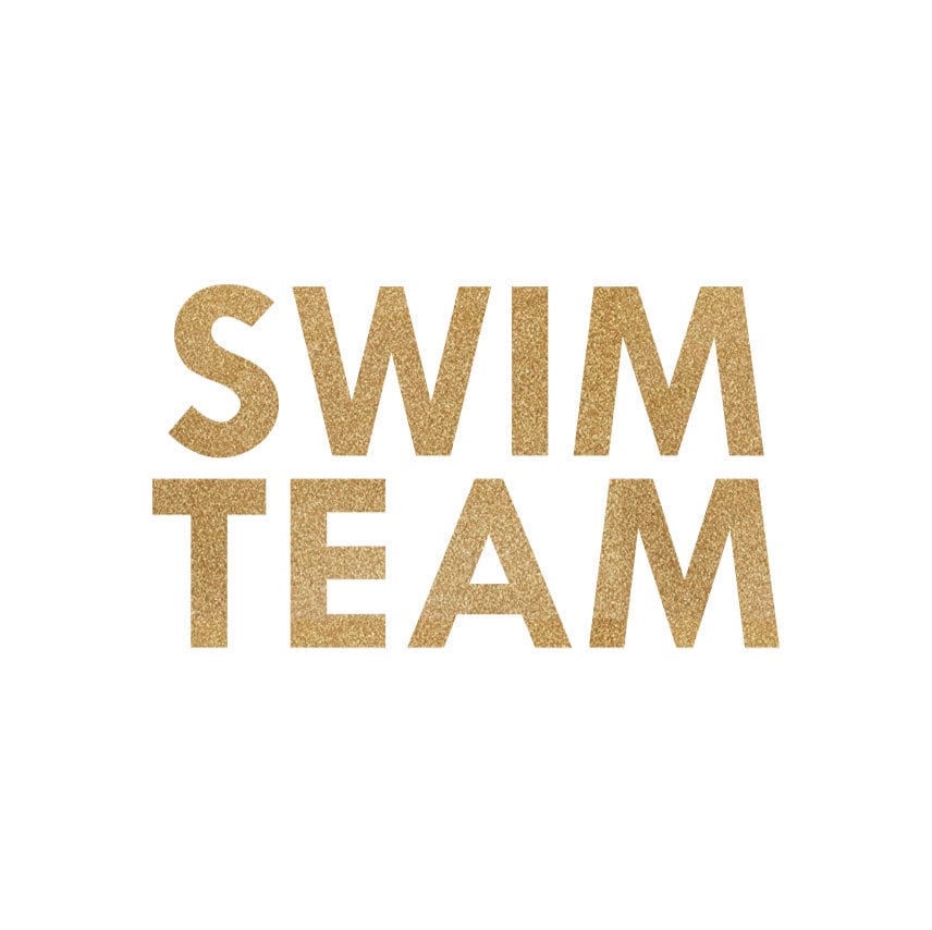 Swim Team Iron on Decal // Sports - Etsy