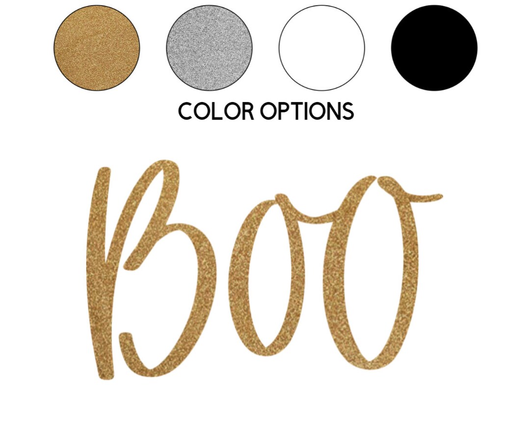 Boo Iron on Decal // Fall // Halloween - Etsy