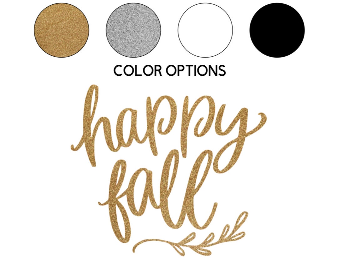 Happy Fall Iron on Decal // Fall - Etsy