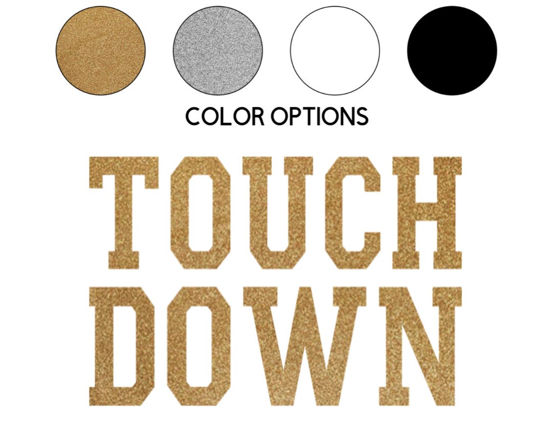 Touchdown Iron on Decal // Sports // Football - Etsy
