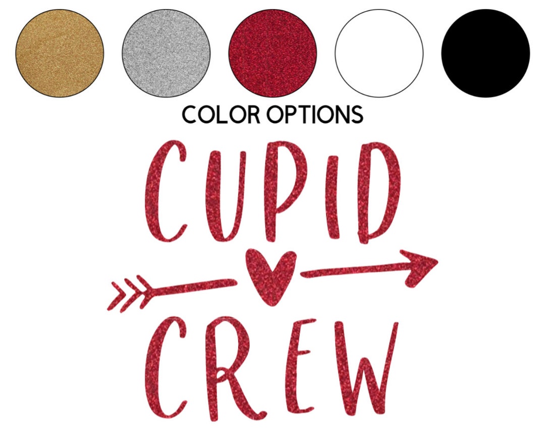 Cupid Crew Iron on Decal // Valentine's Day - Etsy