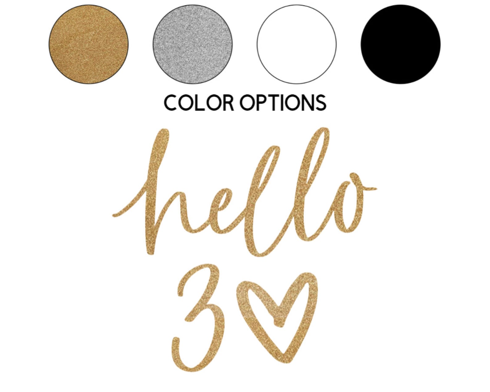 Iron-on Hello 30 Decal // Birthday Party - Etsy