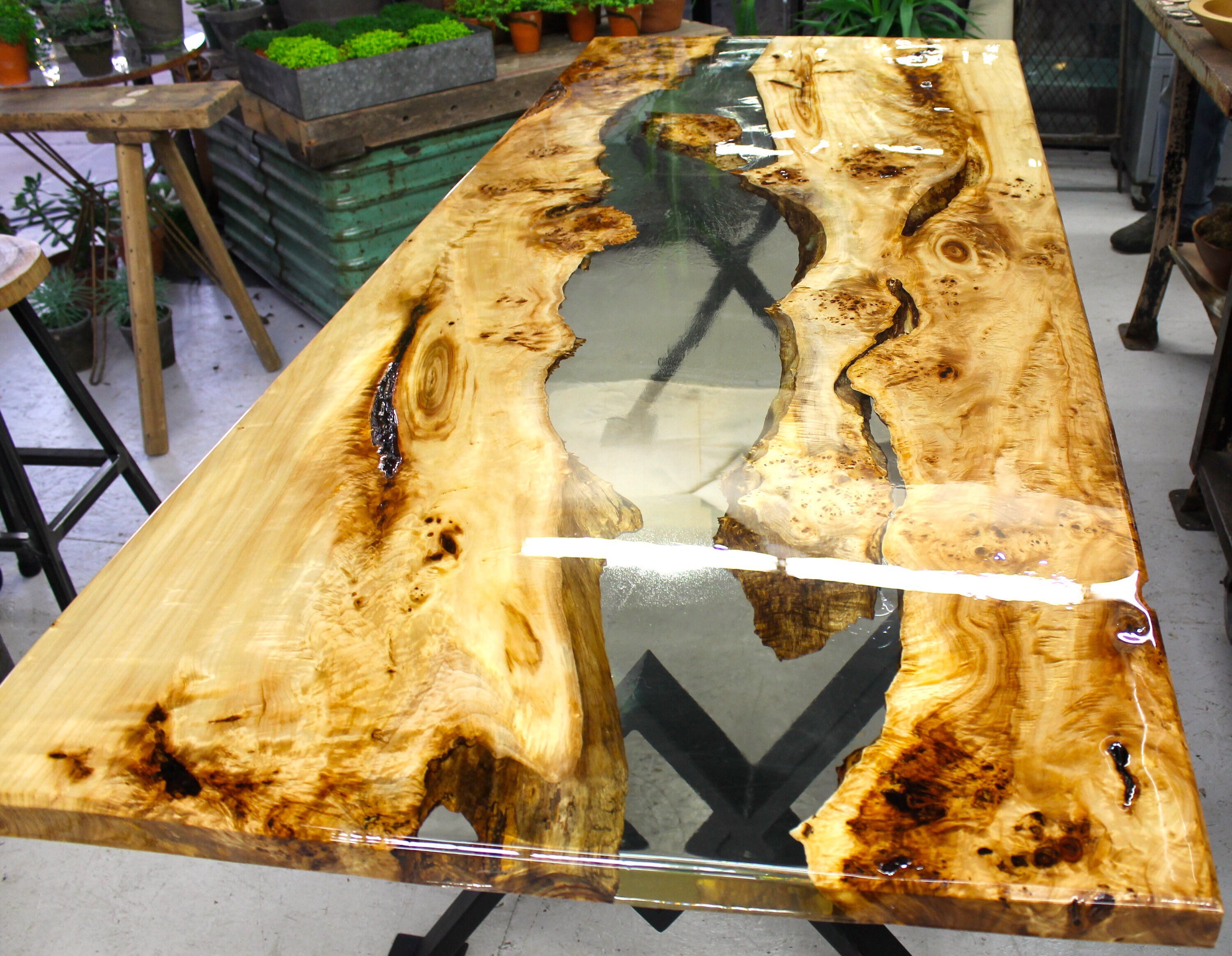 Resin River Dining Table - Etsy UK