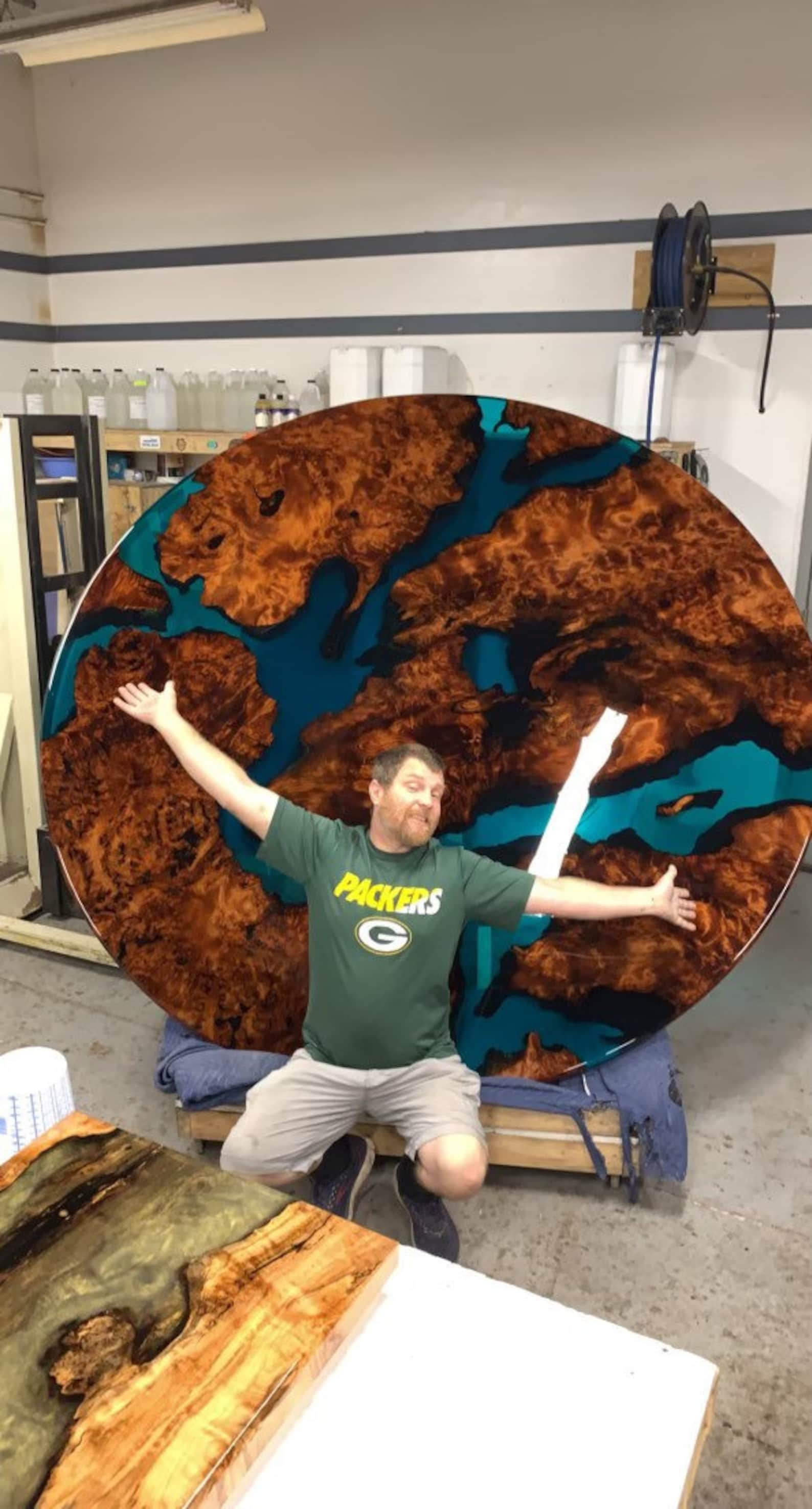 Large River Tables , Round River Tables, Lazy Suzan, Custom Tables - Etsy