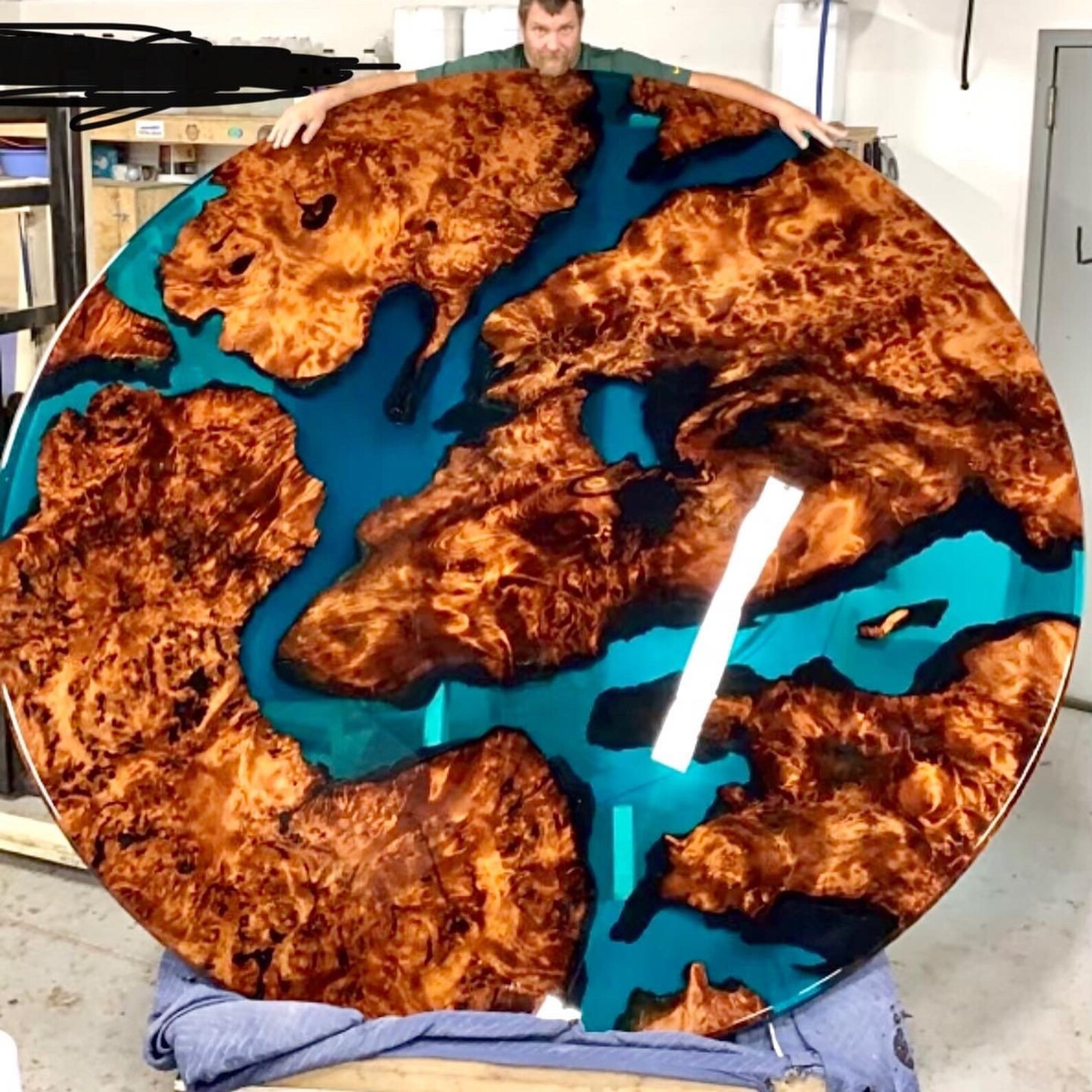 Large River Tables , Round River Tables, Lazy Suzan, Custom Tables - Etsy