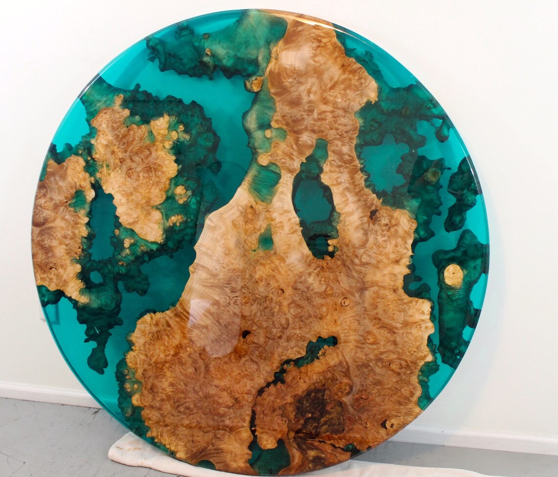 Round Resin River Table - Etsy