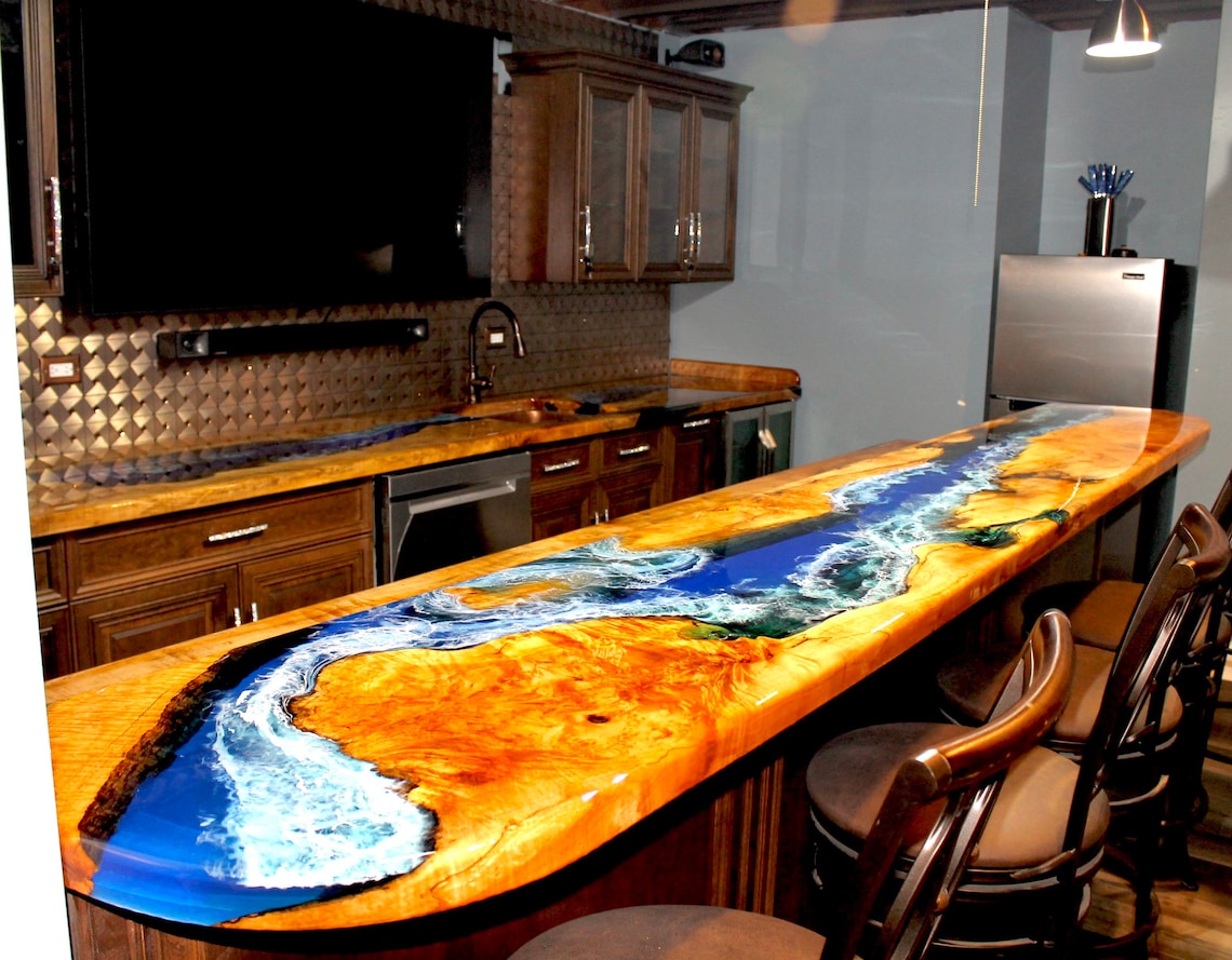 Epoxy Bar Top resin Countertop Countertop - Etsy