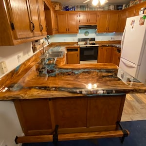 Countertop,resin River Countertop,custom Live Edge Countertop - Etsy Canada