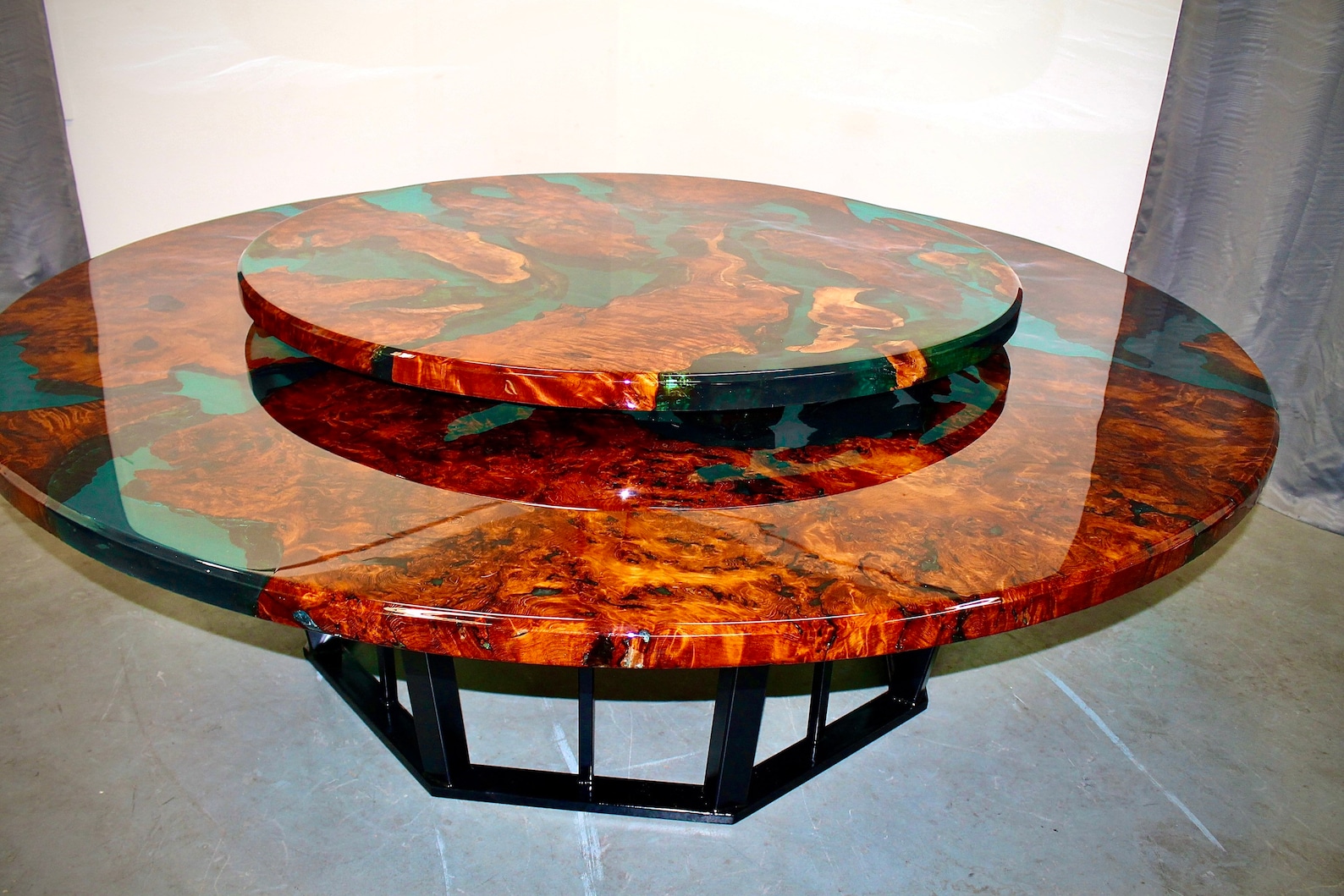 Large River Tables , Round River Tables, Lazy Suzan, Custom Tables - Etsy