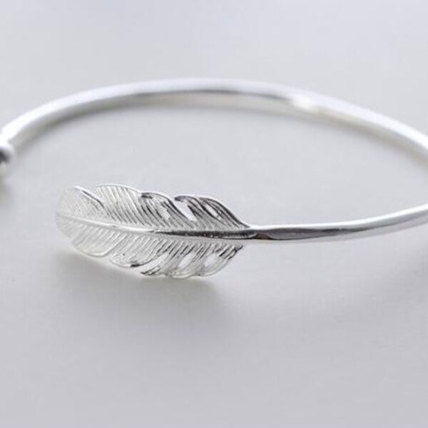 Feather Bangle - Etsy