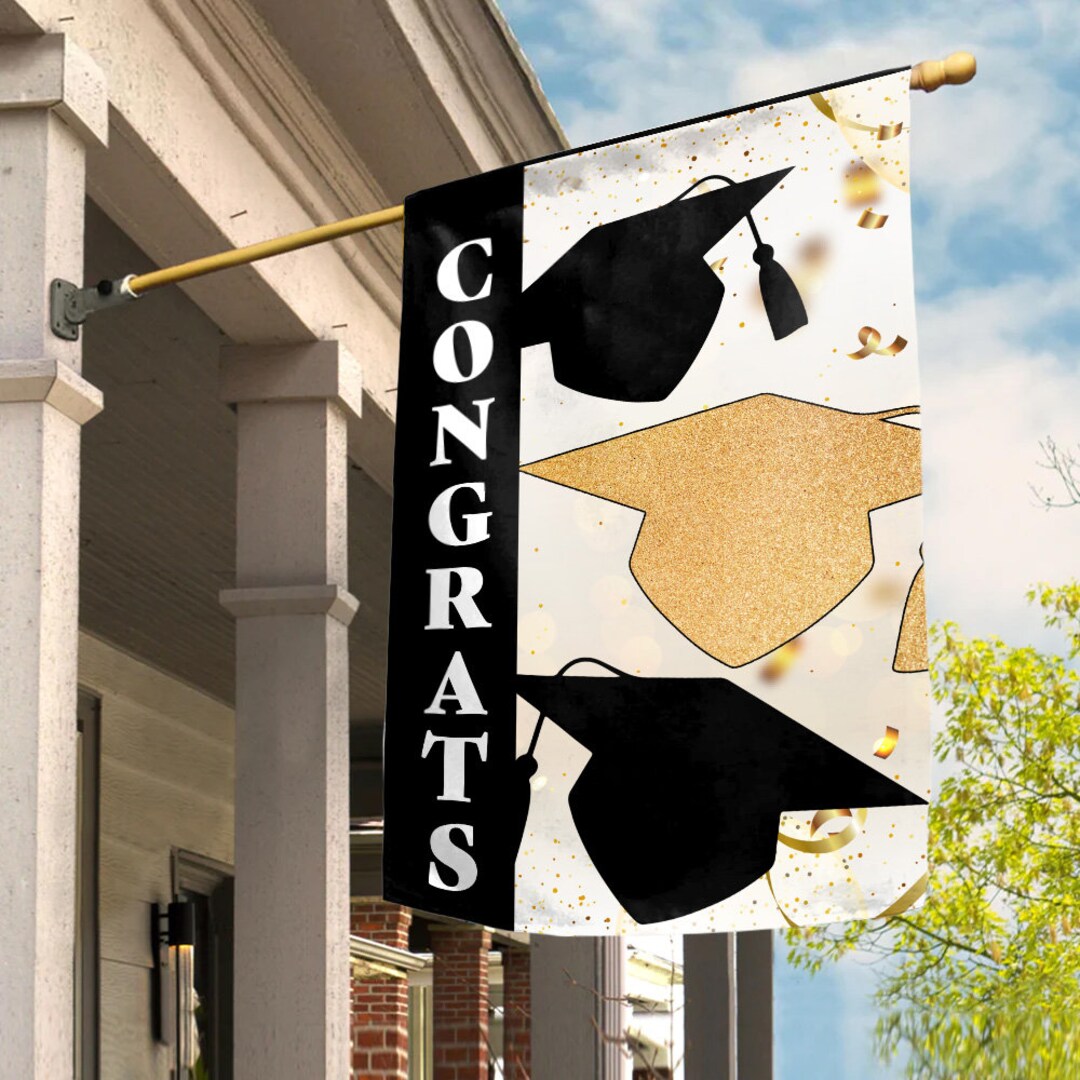 Congrats to the Graduate Custom Flag, High School Grad Flag, Class of ...