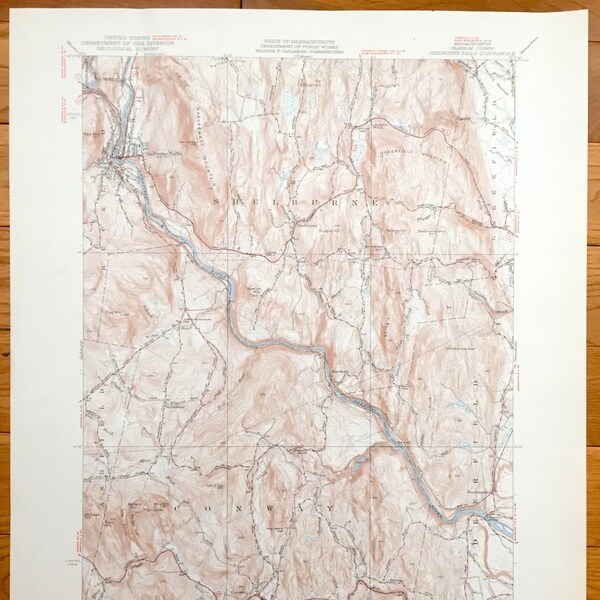 Deerfield Ma Map - Etsy