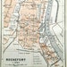 Antique 1914 Rochefort, France Map From Baedekers Guide Atlas ...